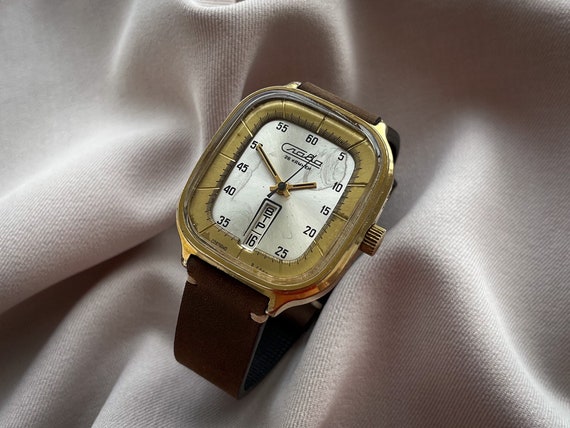 Rare wrist Watch Slava Fridge / Men's Vintage USSR So… - Gem