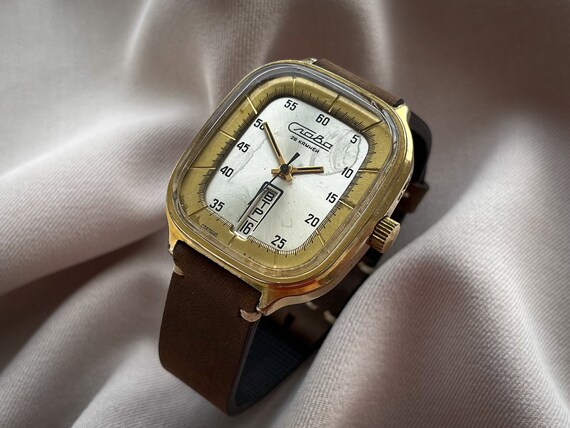 Rare wrist Watch Slava Fridge / Men's Vintage USSR So… - Gem