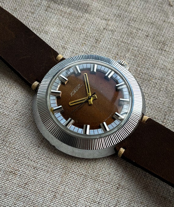 Vintage RARE Raketa Puck Circle watches, soviet ussr … - Gem