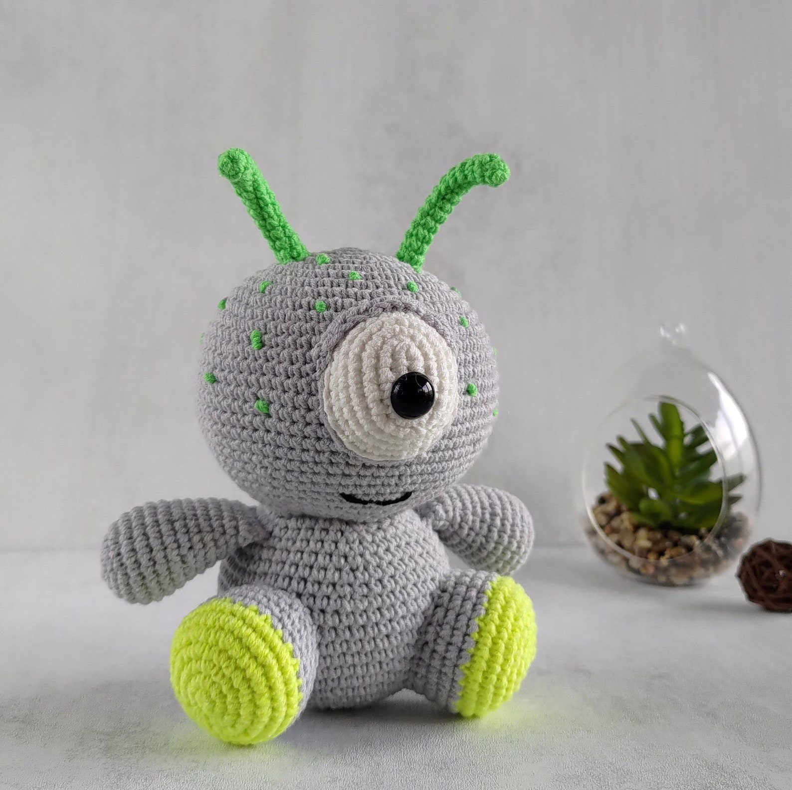 Cute Crochet Cyclops Halloween Amigurumi Amigurumi Monster - Etsy