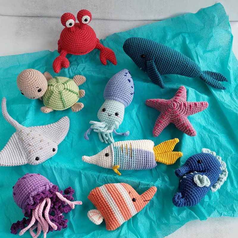 Crochet Sea Animals - Etsy