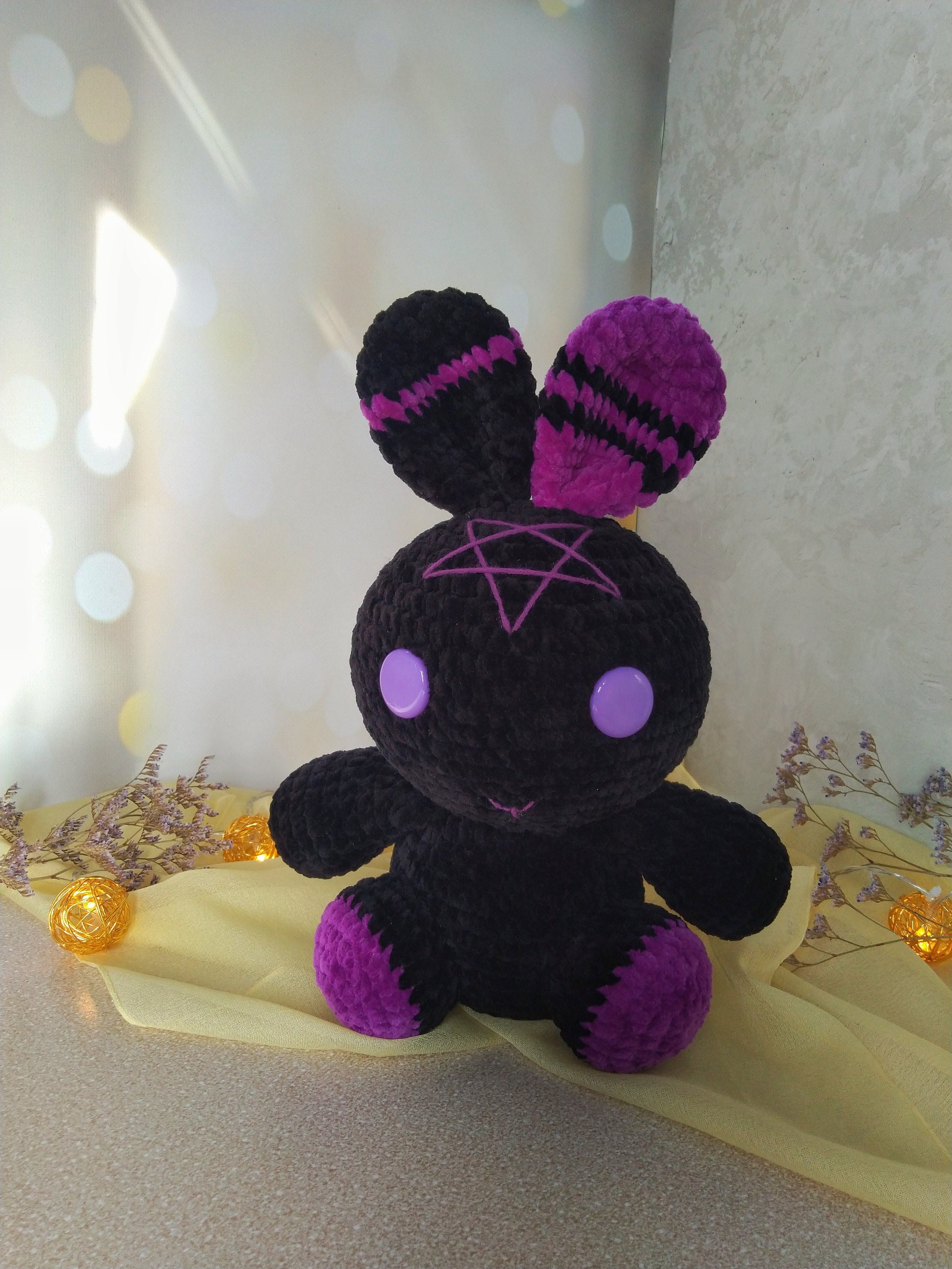 Custom Plush Toy, Gothic Bunny Plush, Creepy Bunny Toy - Etsy