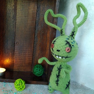Halloween Amigurumi, Crochet Zombie Bunny, Horror Bunny, Creepy Toy - Etsy