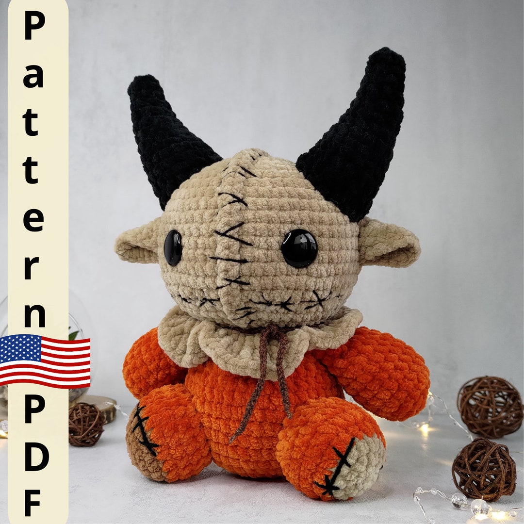 Baphomet Crochet Pattern, Crochet Baphomet Sam Pattern, Creepy Doll ...