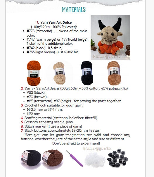 Baphomet Crochet Pattern, Crochet Baphomet Sam Pattern, Creepy Doll ...