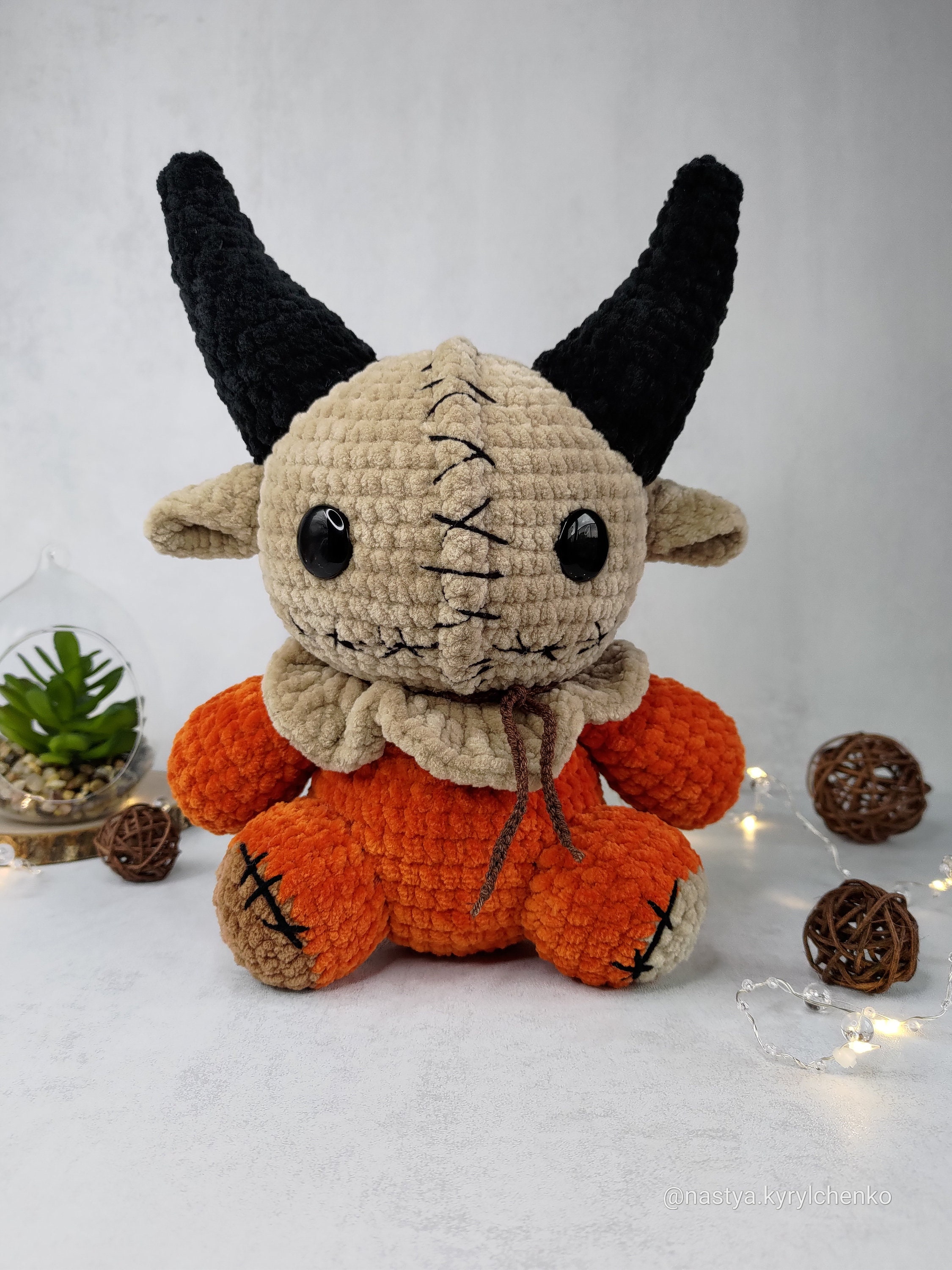 Baphomet Crochet Pattern, Crochet Baphomet Sam Pattern, Creepy Doll ...