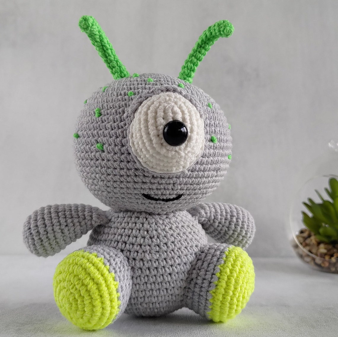 Cute Crochet Cyclops Halloween Amigurumi Amigurumi Monster - Etsy