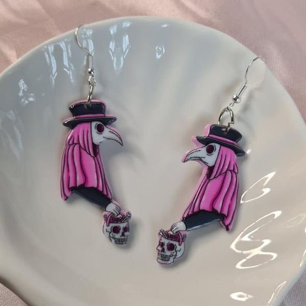 Pink Plague Doctor Mask - Etsy