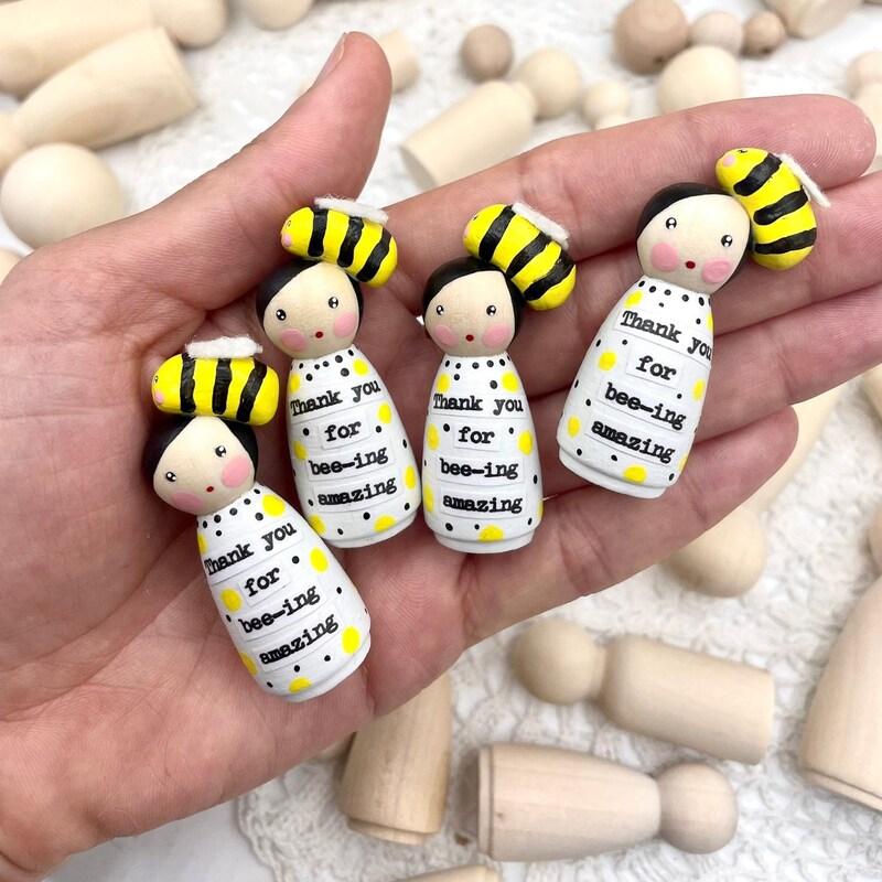 Bee Peg Doll - Etsy