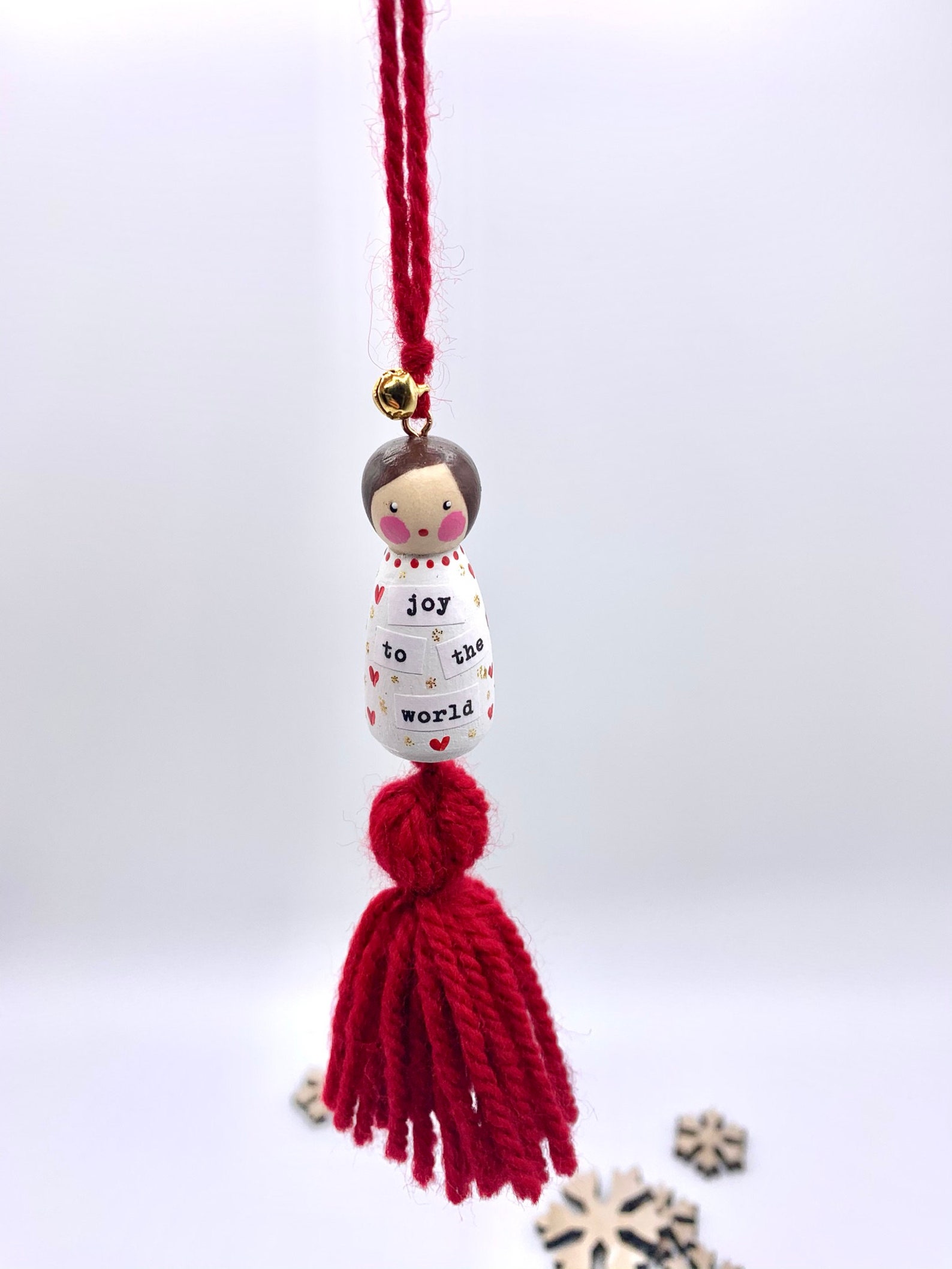 Christmas Angel Tree Decoration Unique Tree Hanging Peg Doll - Etsy UK