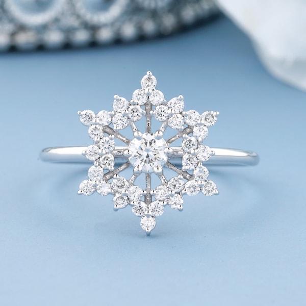 Snowflake Ring - Etsy