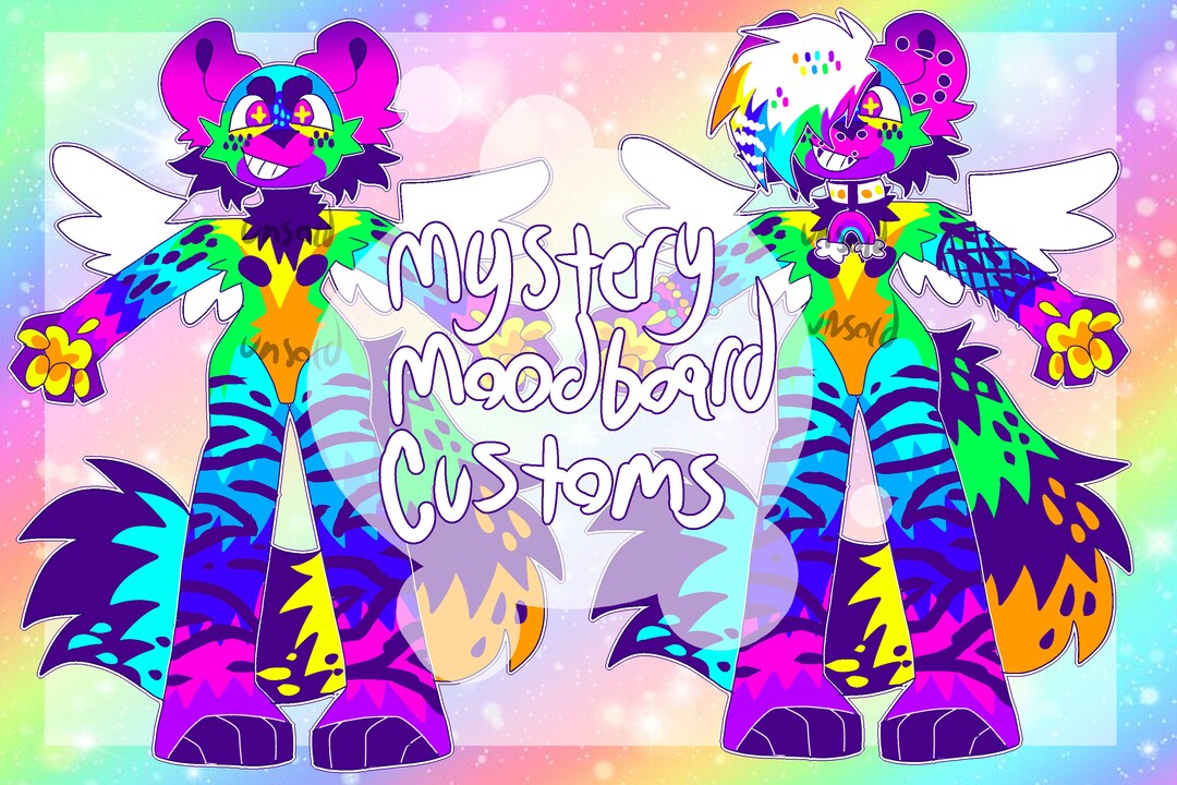 Mystery Moodboard Furry Anthro Customs Adoptables - Etsy