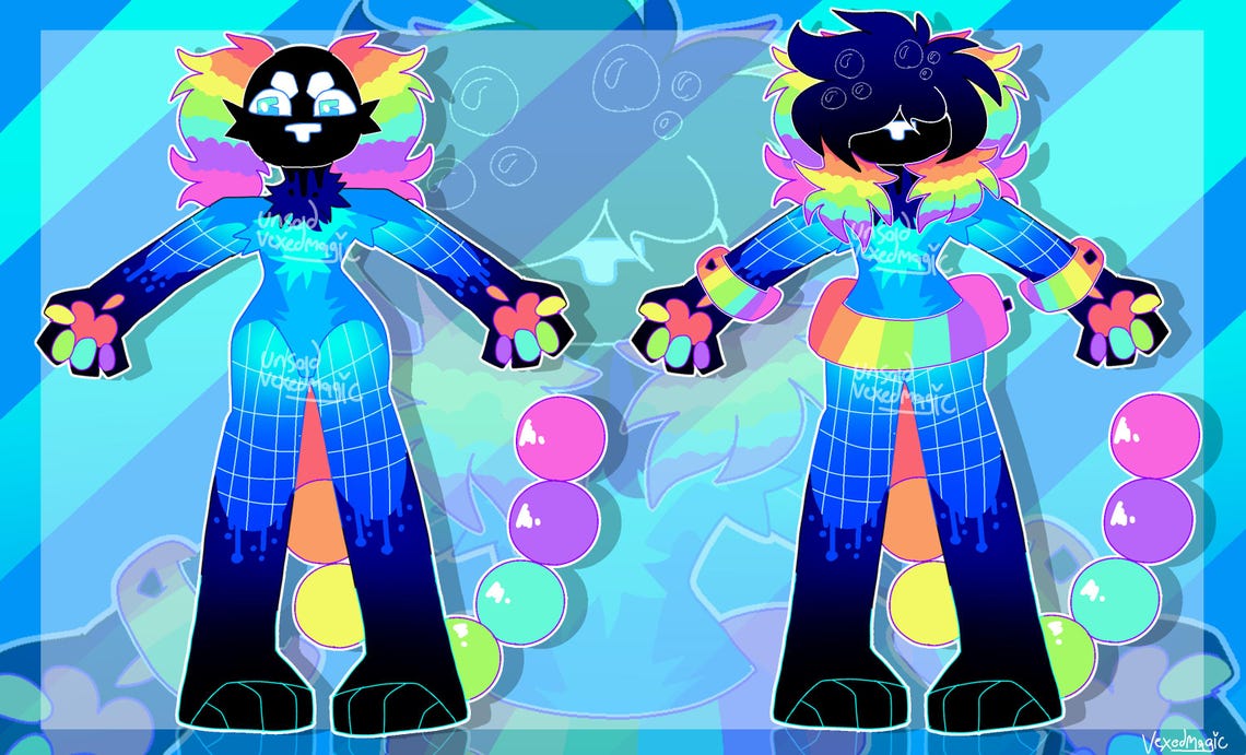 Pool Dog Furry Anthro Fursona Adoptable - Etsy