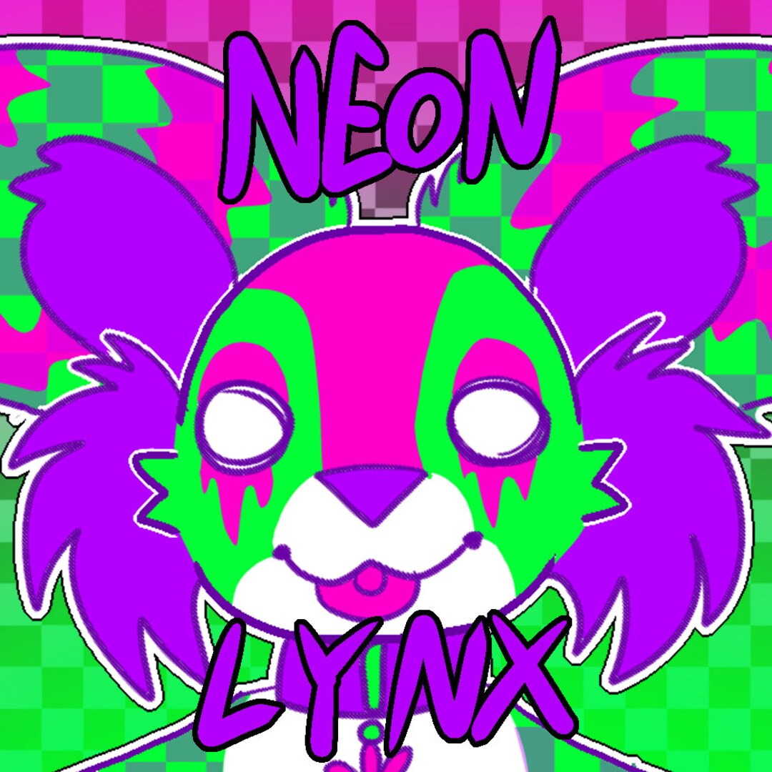 Neon Lynx Furry Anthro Fursona Adopt - Etsy