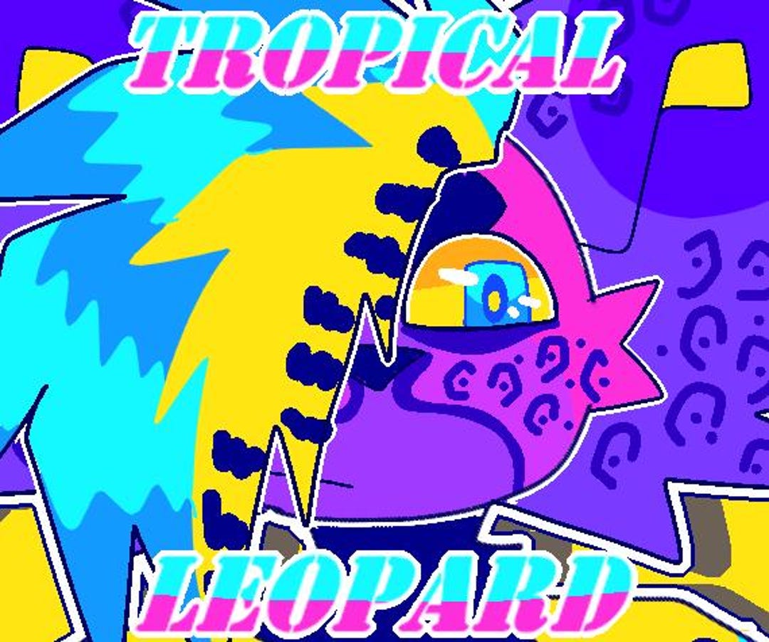 Tropical Leopard Furry Anthro Fursona Adoptable - Etsy