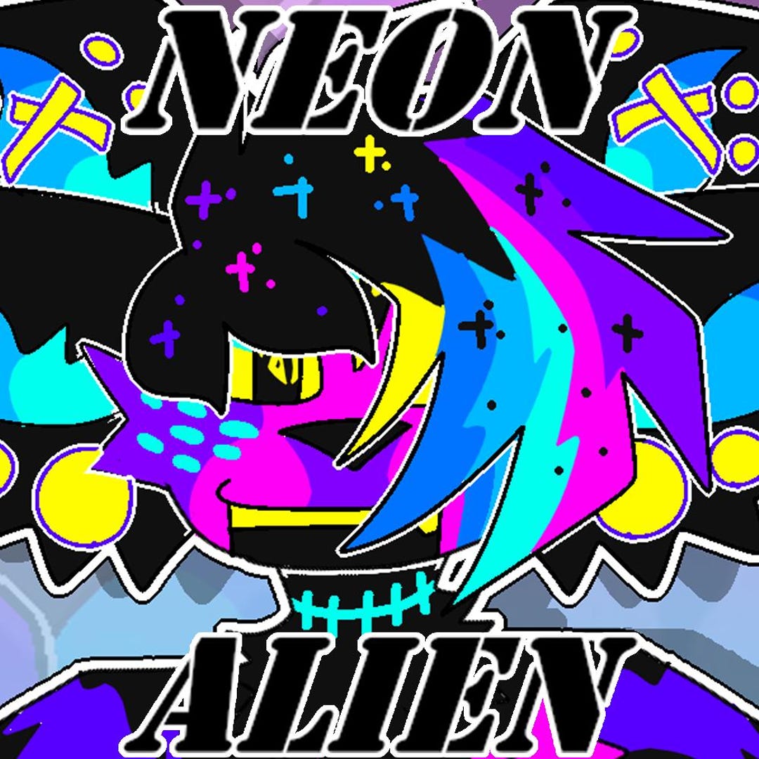 Neon Alien Furry Anthro Fursona Adoptable - Etsy