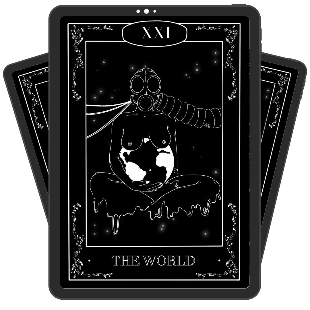 The World: Major Arcana Tarot Print. | Etsy
