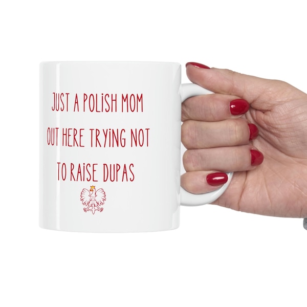 Ceramic Polish Mom Mug - Etsy