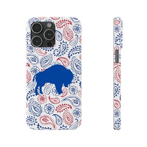 Buffalo Red and Blue Paisley Theme Slim Phone Cases, Case-mate, Buffalo ...