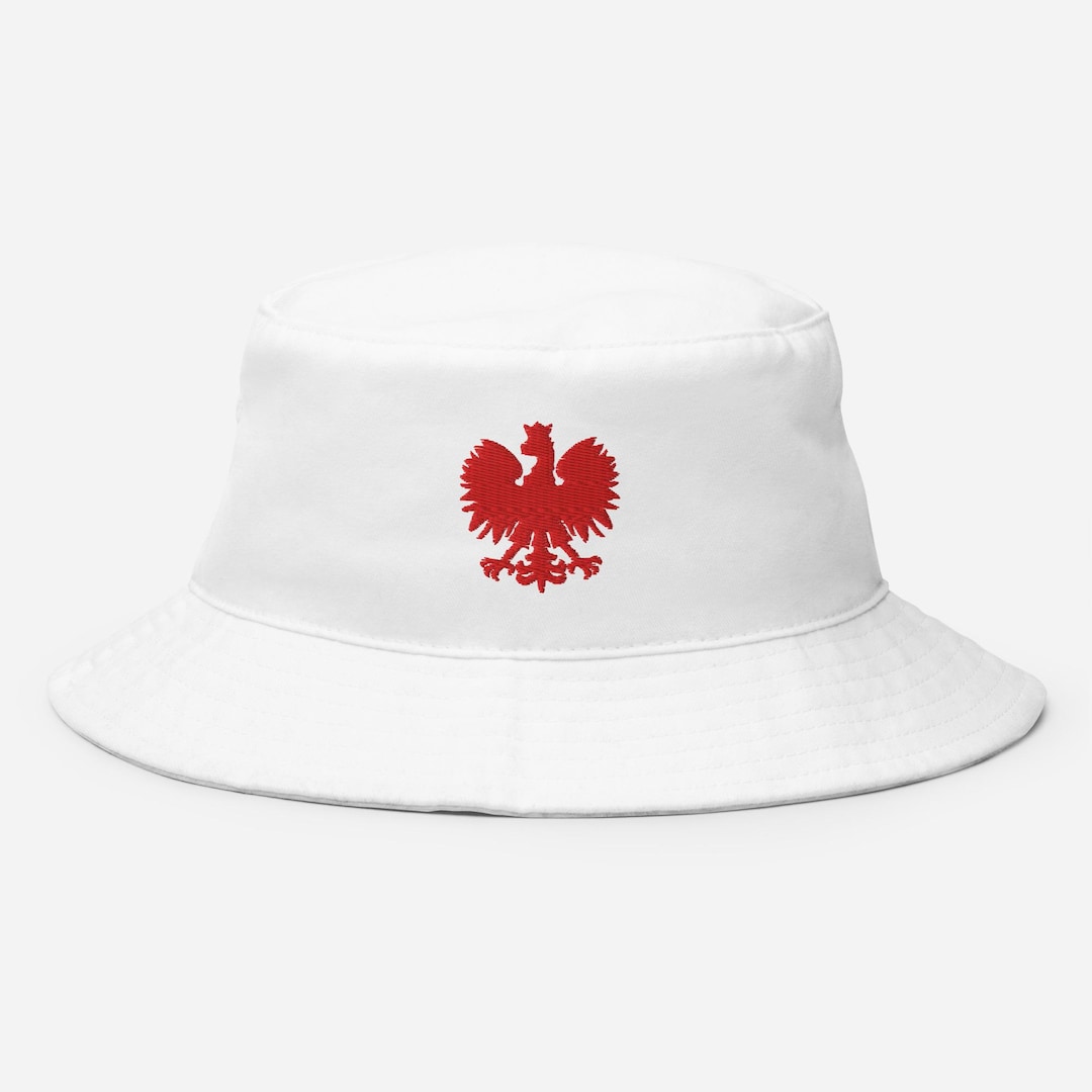 Polish Eagle, Polish Crest Embroidered Bucket Hat - Etsy