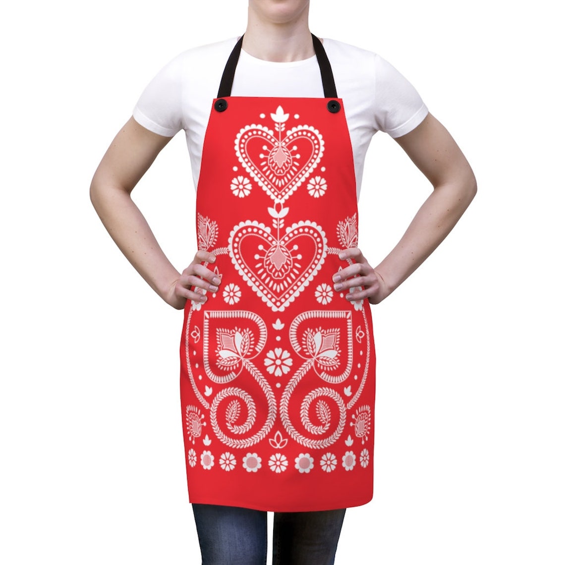 Polish Folk Art Pierogi Maker Apron Polish Pride and Heritage - Etsy