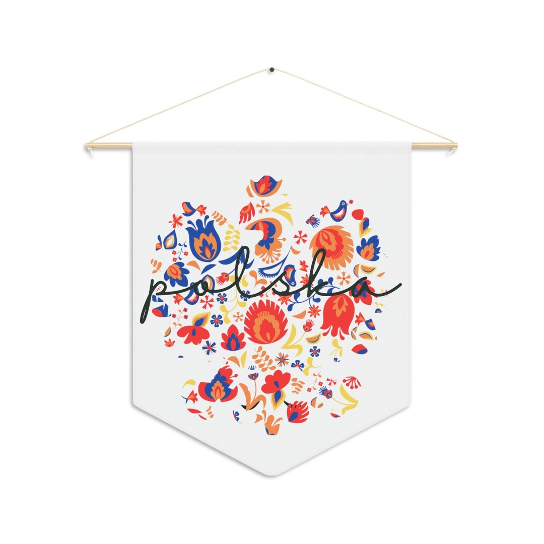 Polish Polska Eagle Pennant, Polish Folk Art, Wycinanki Pennant for ...