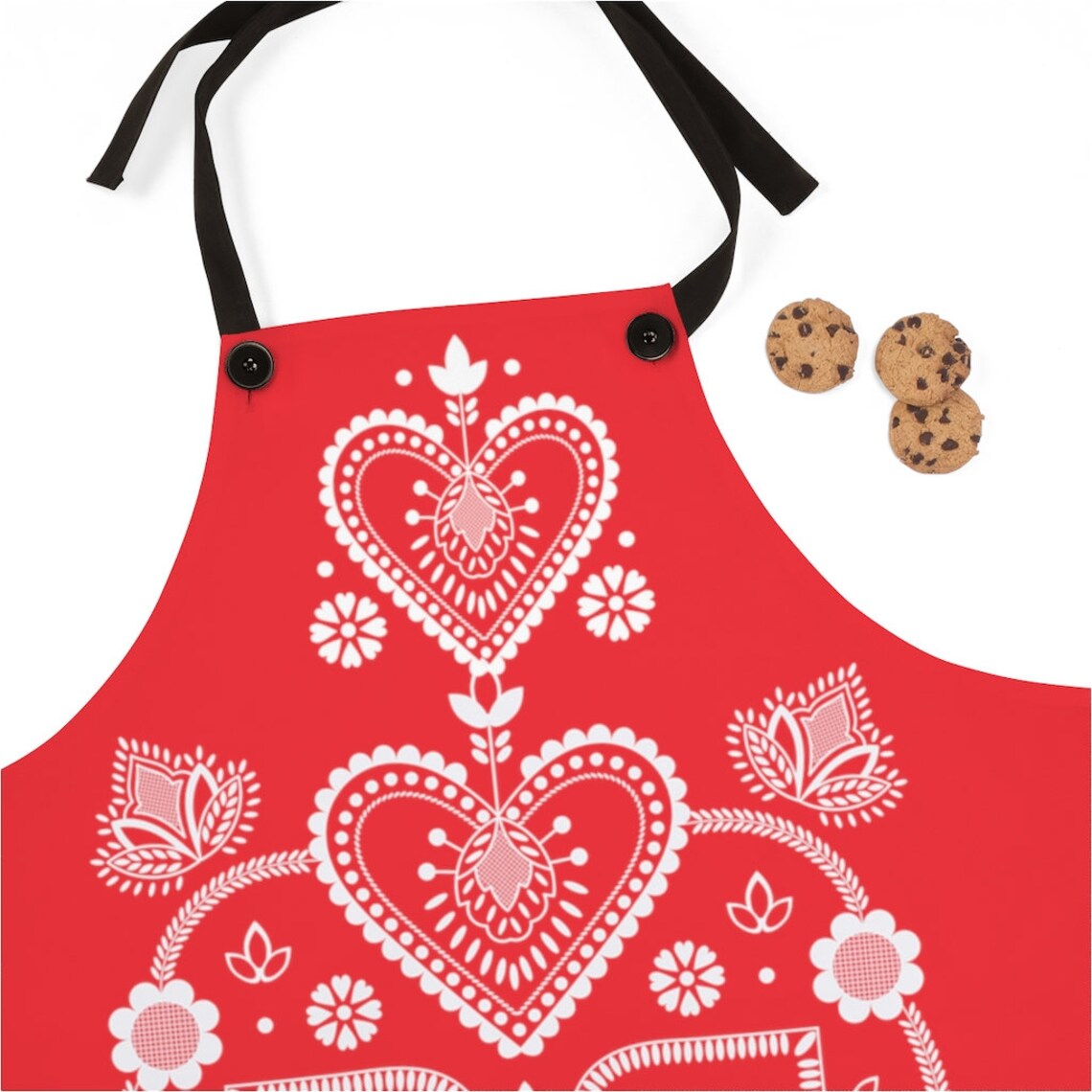 Polish Folk Art Pierogi Maker Apron Polish Pride and Heritage - Etsy