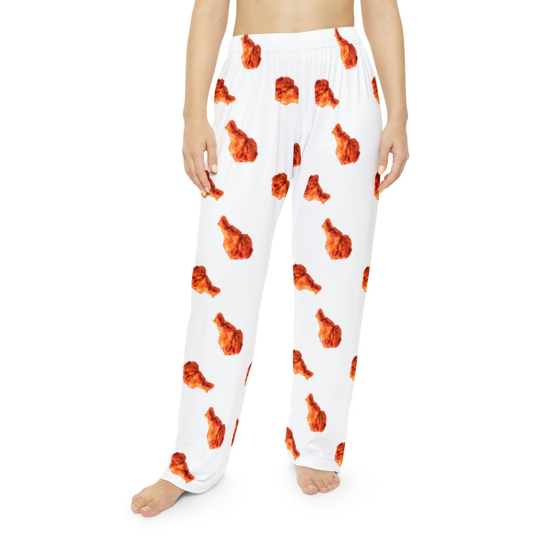 Chicken Wing Pajama Pants: Women's Fried Chicken Pjs - Etsy