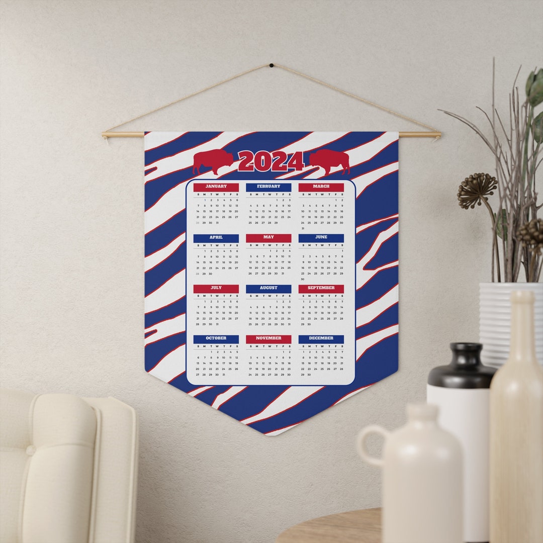 2024 Buffalo Football Calendar Pennant for Buffalo Fans - Etsy