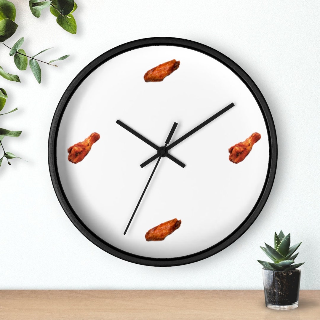 Funny Chicken Wing Wall Clock: Mancave Kitchen Decor - Etsy