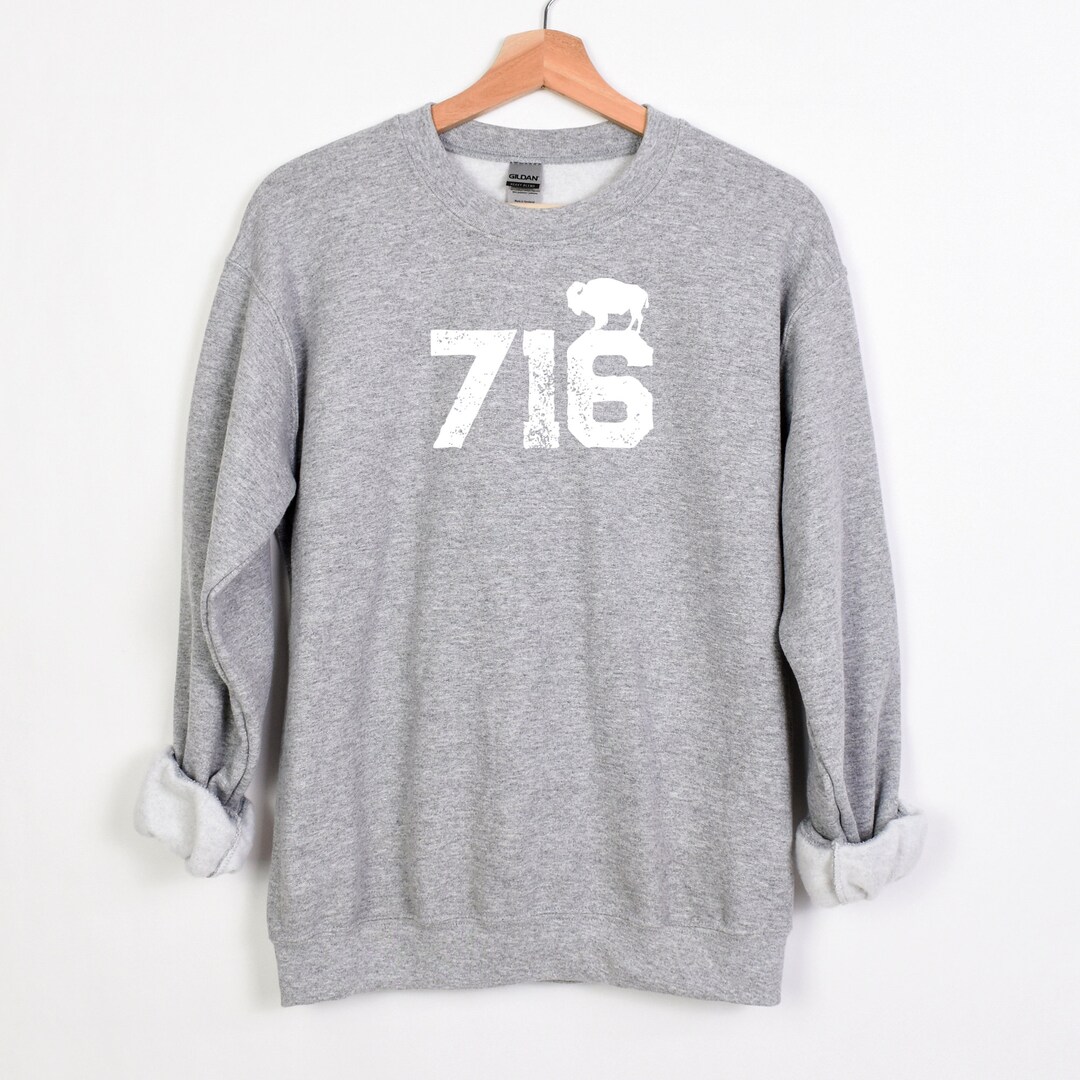Distressed Buffalo 716 Logo Unisex Heavy Blend Crewneck Sweatshirt - Etsy