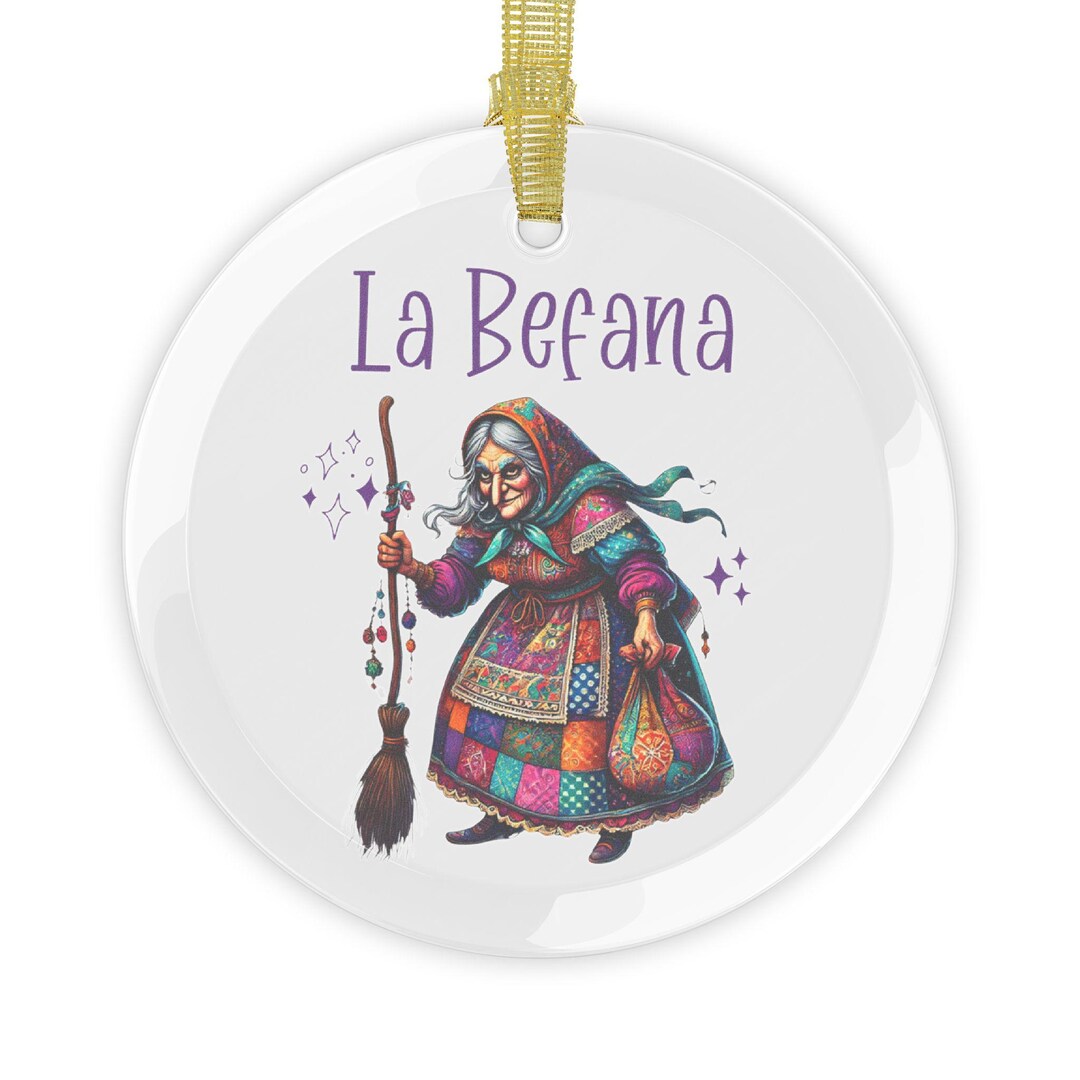 La Befana, Italian Folklore, Glass Ornaments for Italian Traditions ...