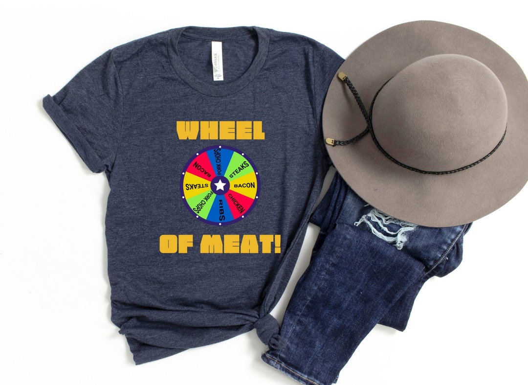 Meat Raffle, Wheel of Meat Unisex Jersey Short Sleeve Tee for Meat ...