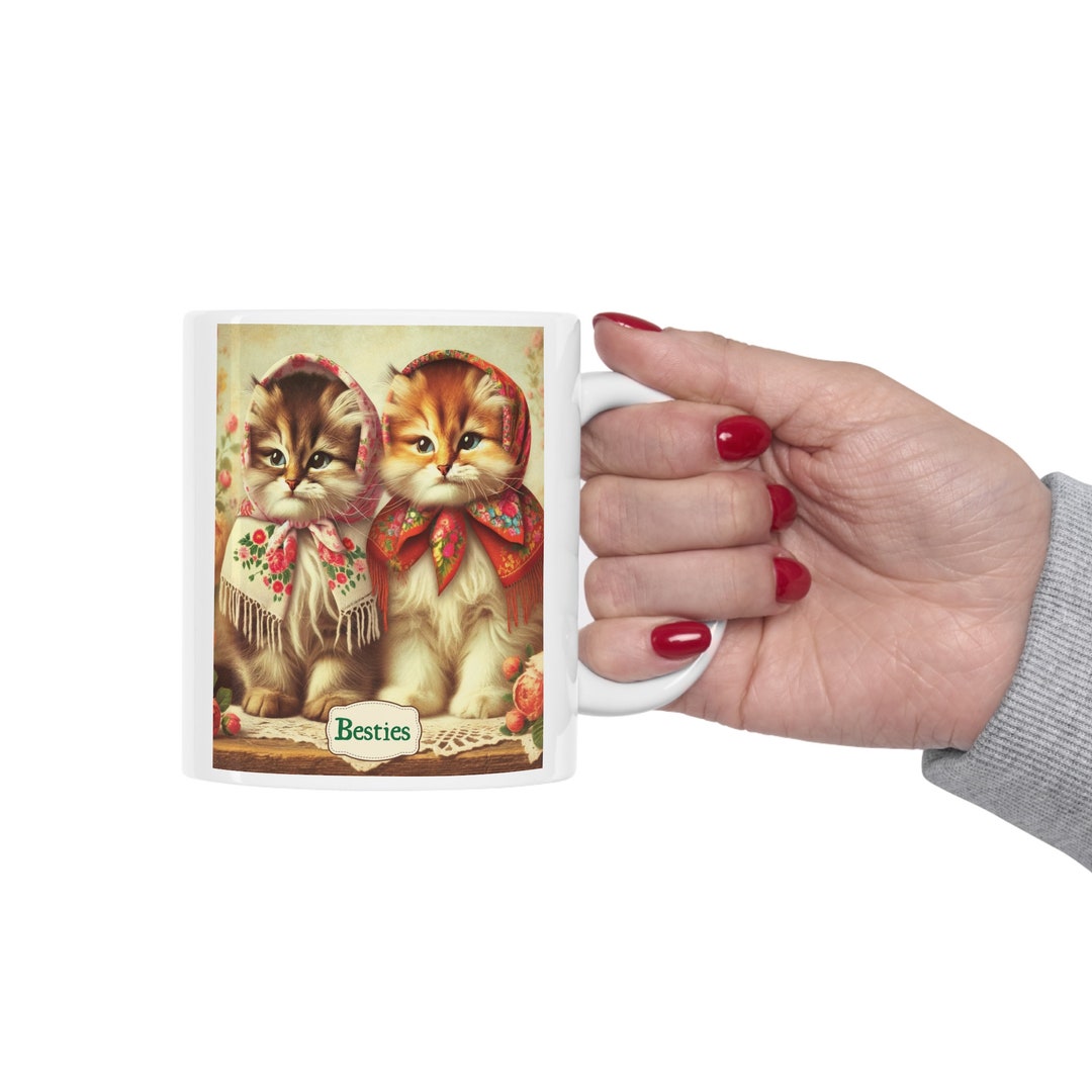 Polish Gifts, Polish Cats, Best Friend, Babushka Kittens, Ceramic Mug ...