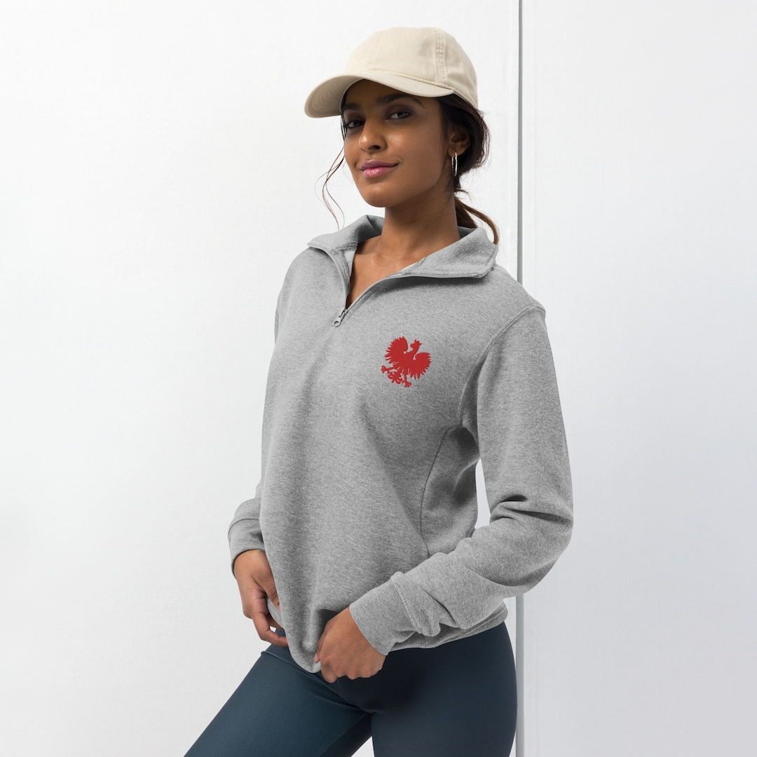 Polish Pride, Polish Falcon, Embroidered Unisex Fleece Pullover - Etsy