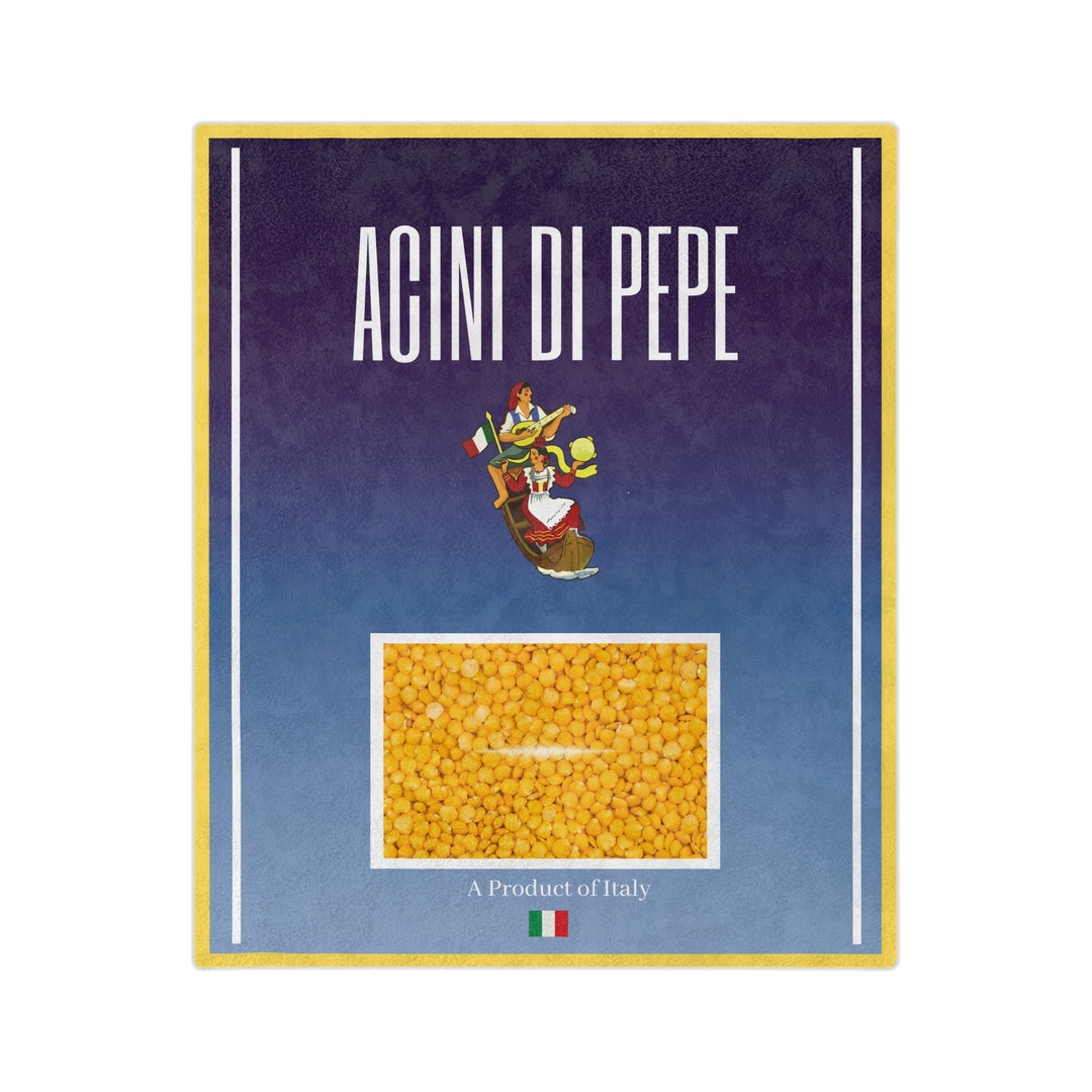 Italian Pasta Gift, Acini Di Pepe Box, Velveteen Minky Blanket for ...