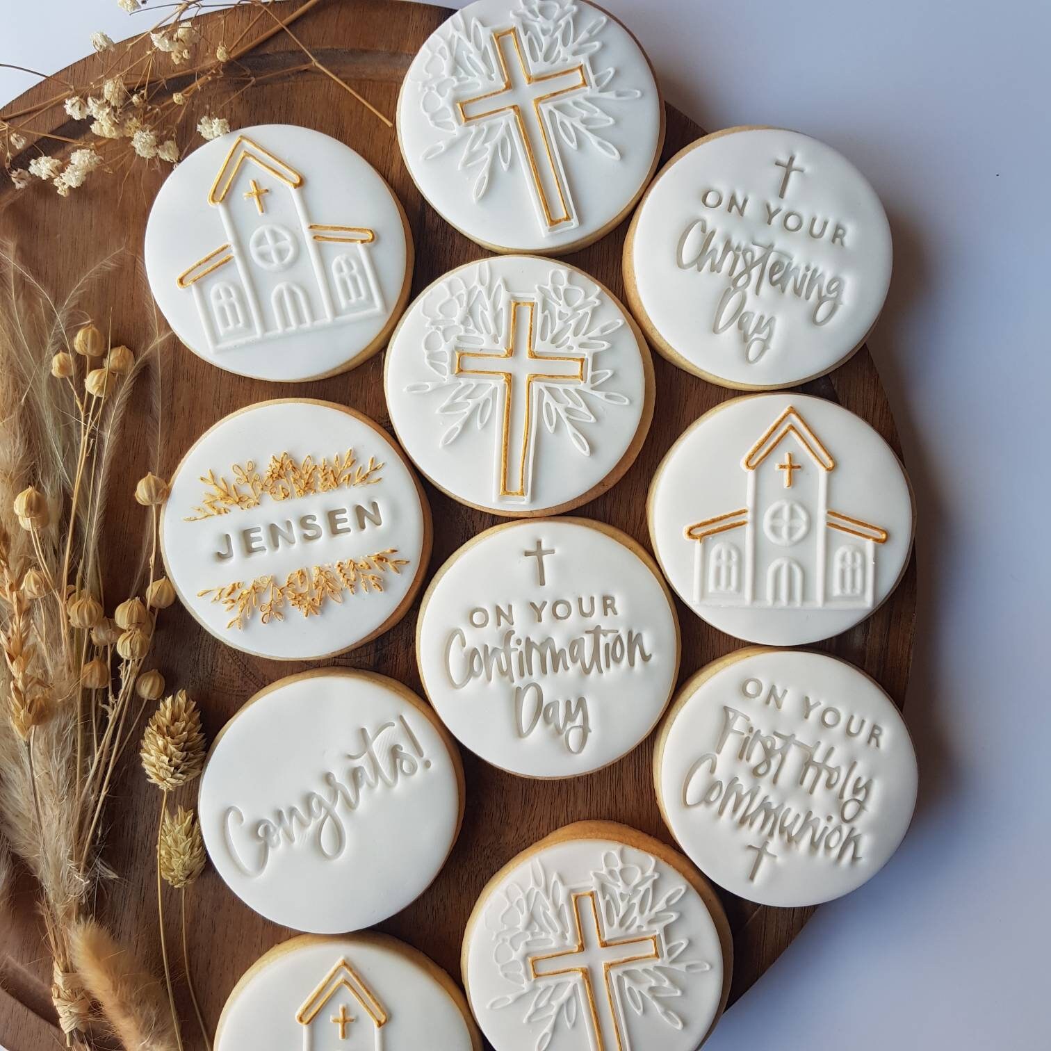 Christening/ Holy Communion/ Confirmation Biscuits | Etsy UK