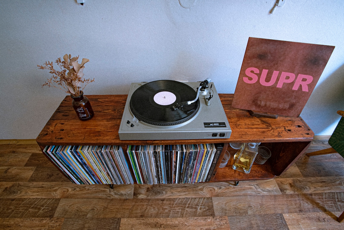 Record Player Table the Original One / Stand / - Etsy