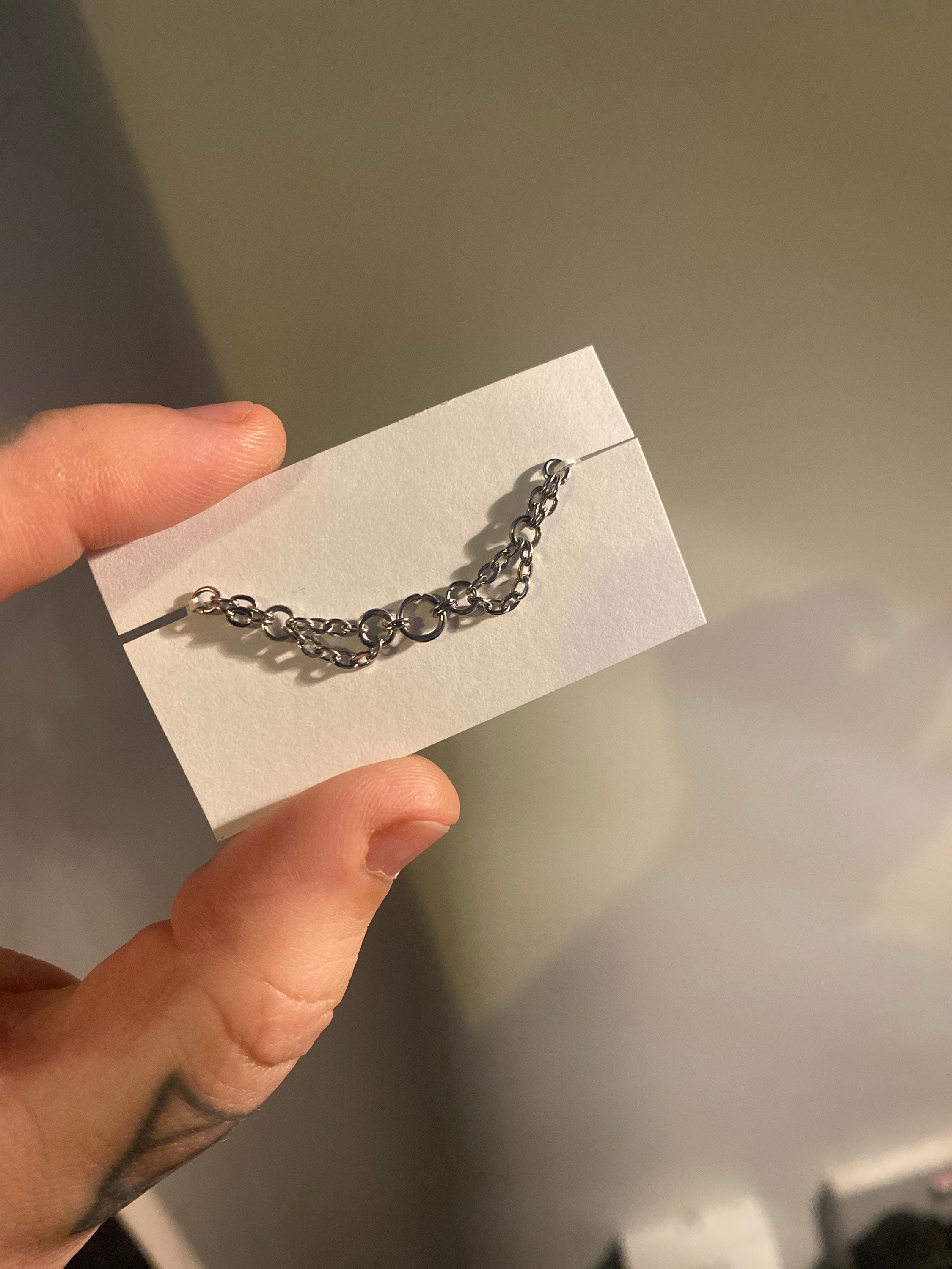 Five O Ring Hanging Nose Chain Nose Chain Nose Piercing - Etsy