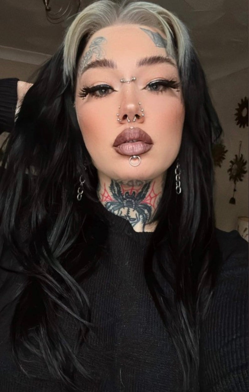 O Ring Bridge Piercing Chain Bridge Piercing Jewellerynose - Etsy