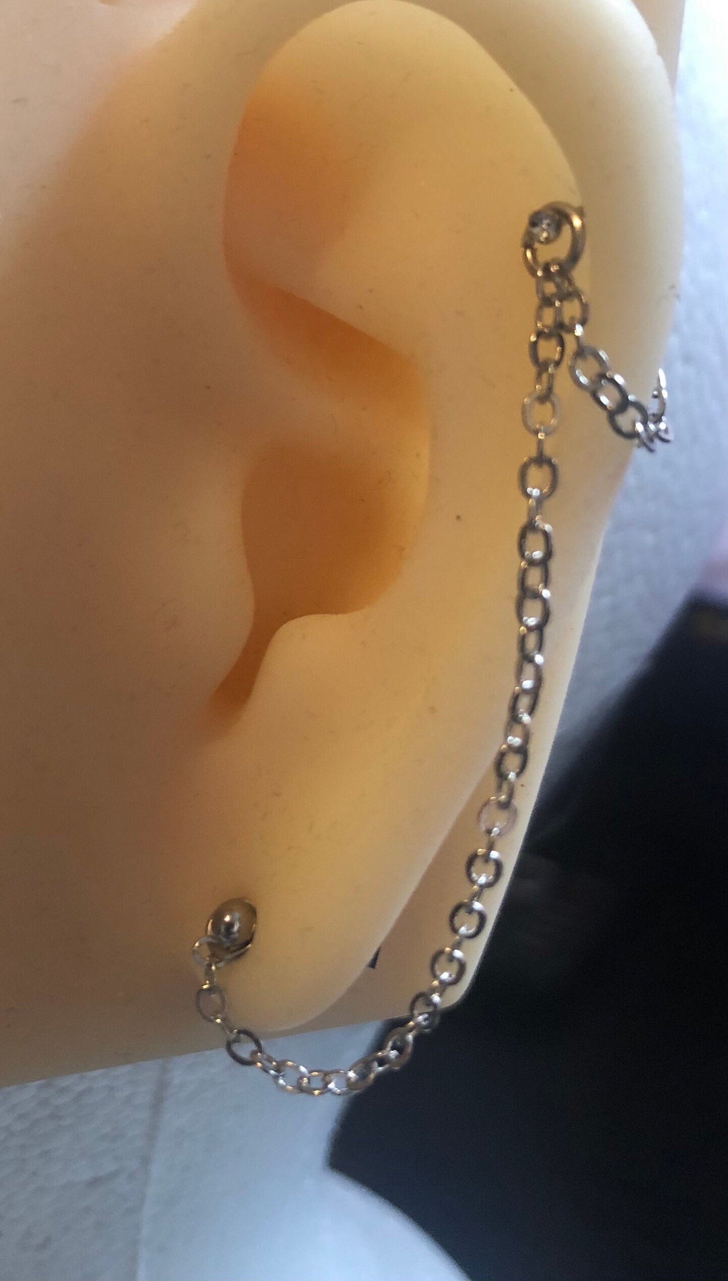 Helix Chain Ear Piercing Chain Helix to Lobe Chain - Etsy