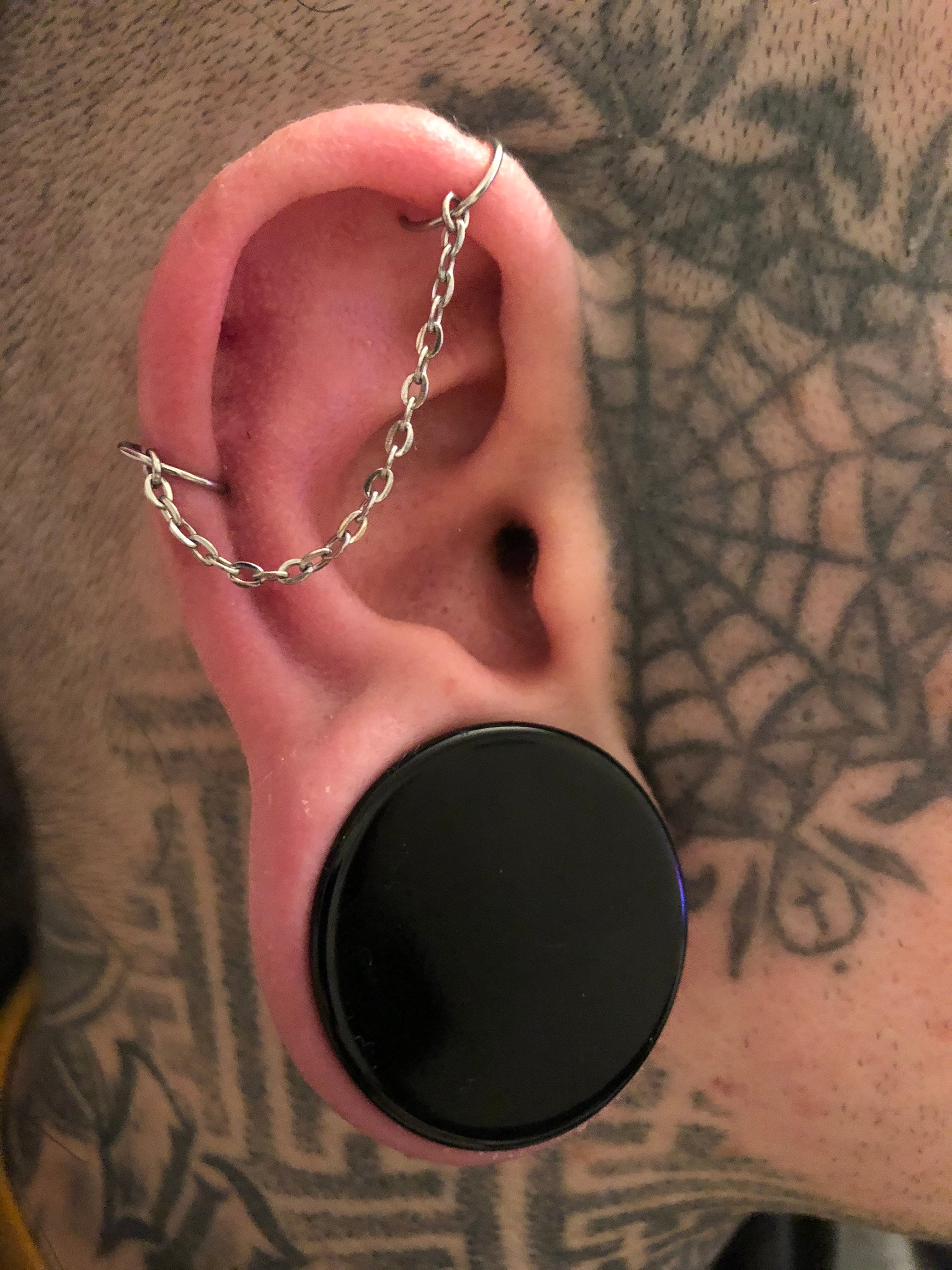 Ear Chain Ear Piercing Chain Industrial - Etsy UK