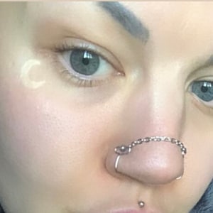 FAKE Nose Chain, Silver Nose Chain, Nose Chain, Nostril Chain, Nose ...