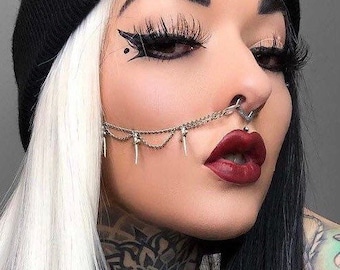 Nose to Septum Chain - Etsy