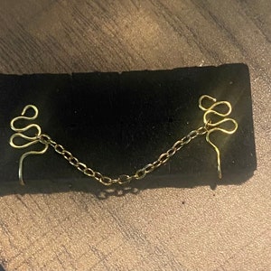 FAKE Nose Chain, Silver Nose Chain, Nose Chain, Nostril Chain, Nose ...