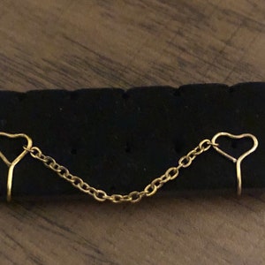 FAKE Nose Chain, Silver Nose Chain, Nose Chain, Nostril Chain, Nose ...