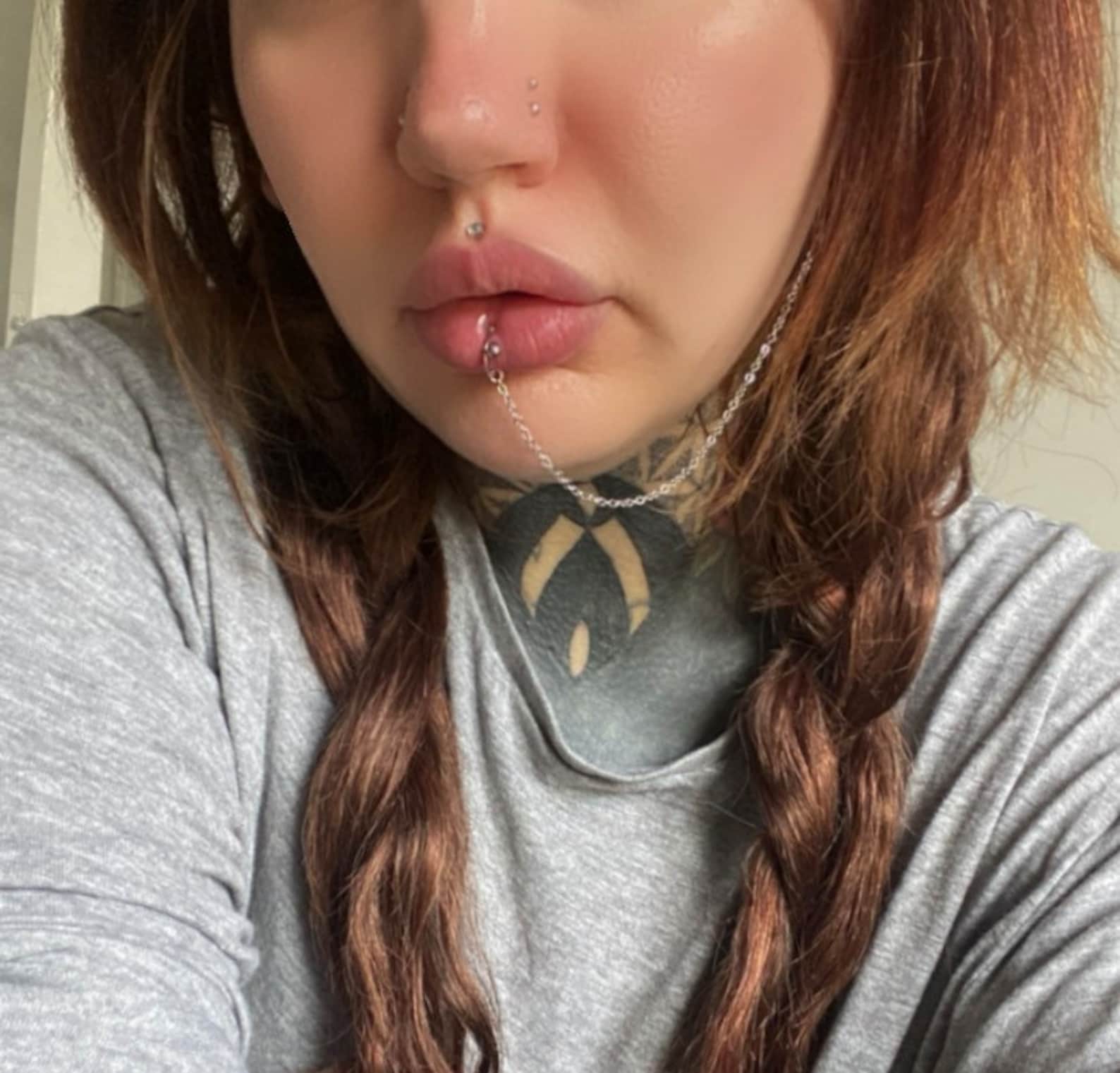 Lip to Ear Chain Lip Chain Lip Piercing Chain Lip Ring - Etsy