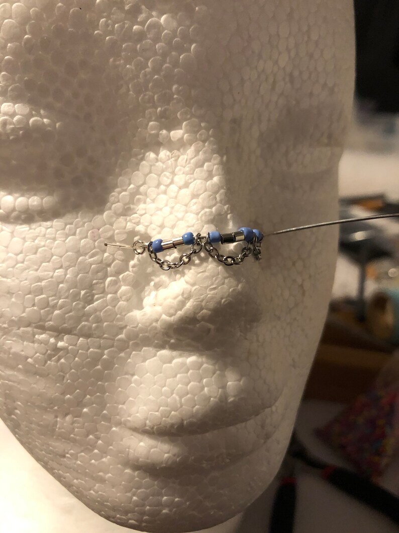 Custom Nose Chain Nose Chain Nostril Chain Nasalang Nose | Etsy