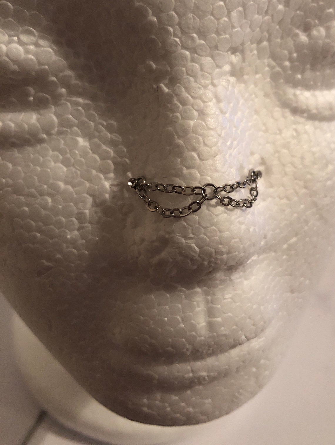 Hanging nose chain Nose chain nostril chain Piercing chain | Etsy