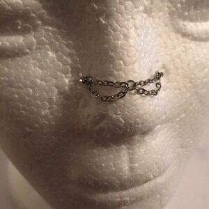 Hanging Nose Chain, Nose Chain, Nostril Chain, Piercing Chain, Nose ...